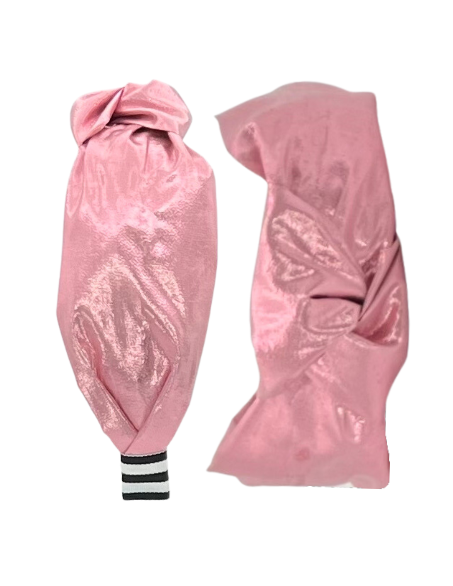 Pink Lame with Stripes – Pretty Happies